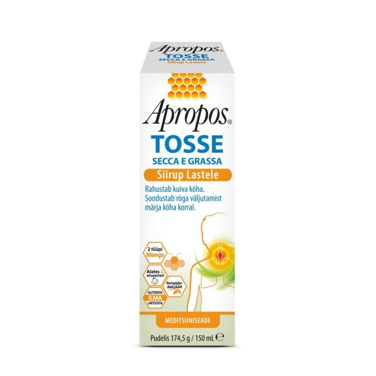 Apropos Tosse köhasiirup lastele 150ml - Mediron