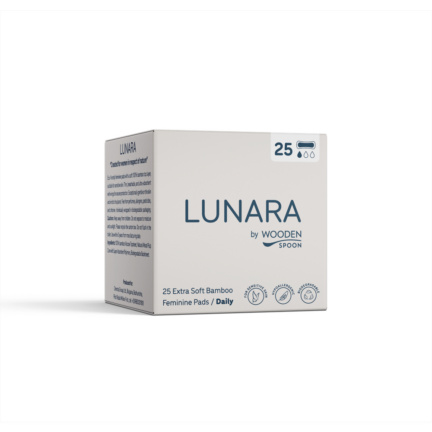 LUNARA biolagunevad bambusest pesukaitsmed 25tk - Mediron